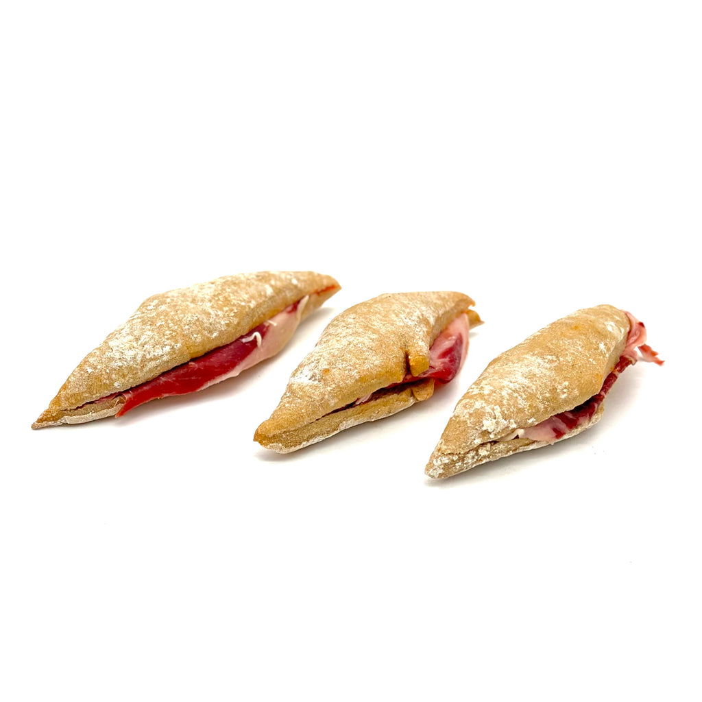 Pack de 2 Punta rústica de jamón ibérico de bellota con tomate ...